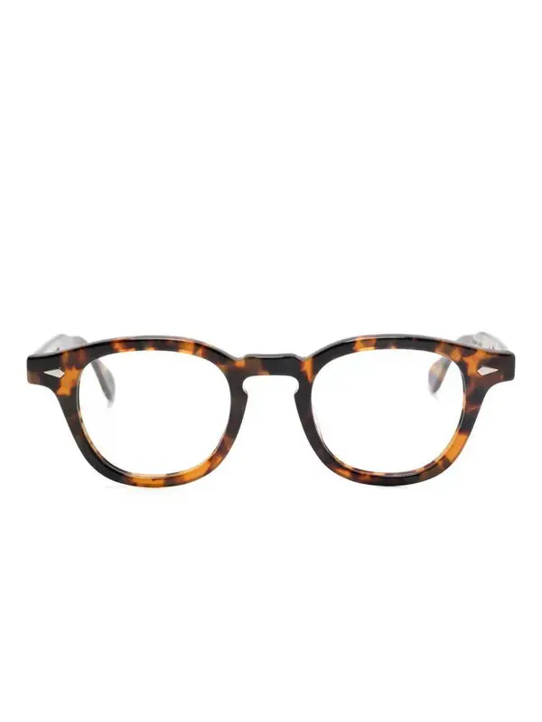 JULIUS TART OPTICAL Ar Tortoiseshell Glasses - Brown