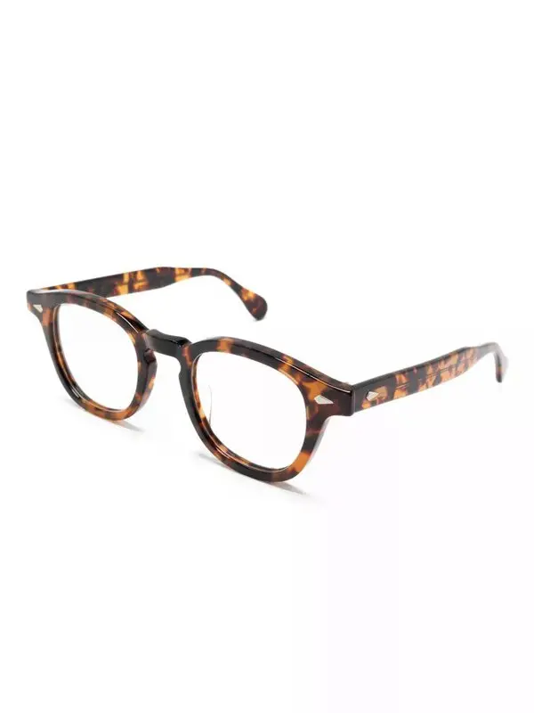 JULIUS TART OPTICAL Ar Tortoiseshell Glasses - Brown