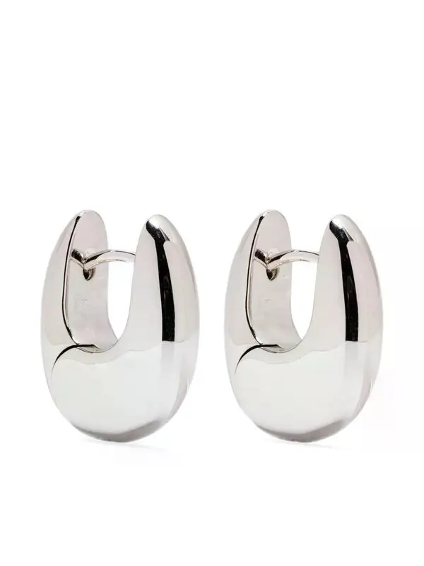 Tom Wood Small Pebble Earrings - Silver