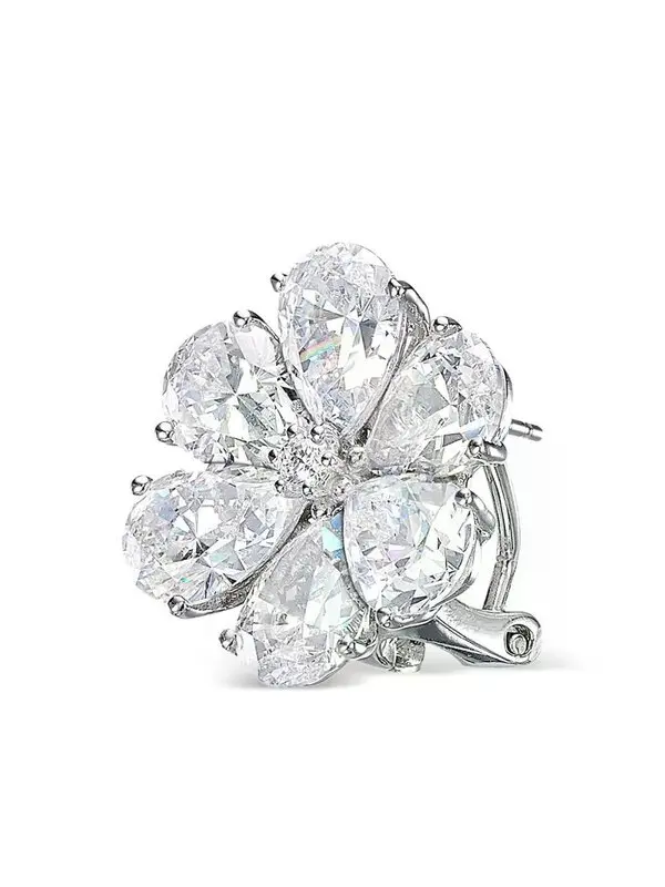 ANABELA CHAN Diamond Flower Clip-on Earrings