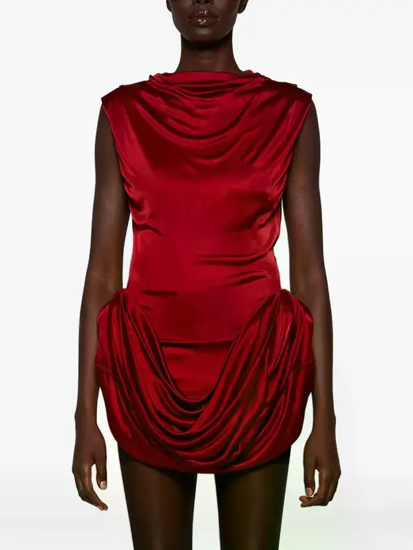 Magda Butrym Draped Cowl-neck Dress