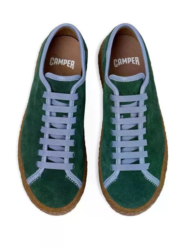 Camper Peu Terreno Suede Lace-up Sneakers - Green