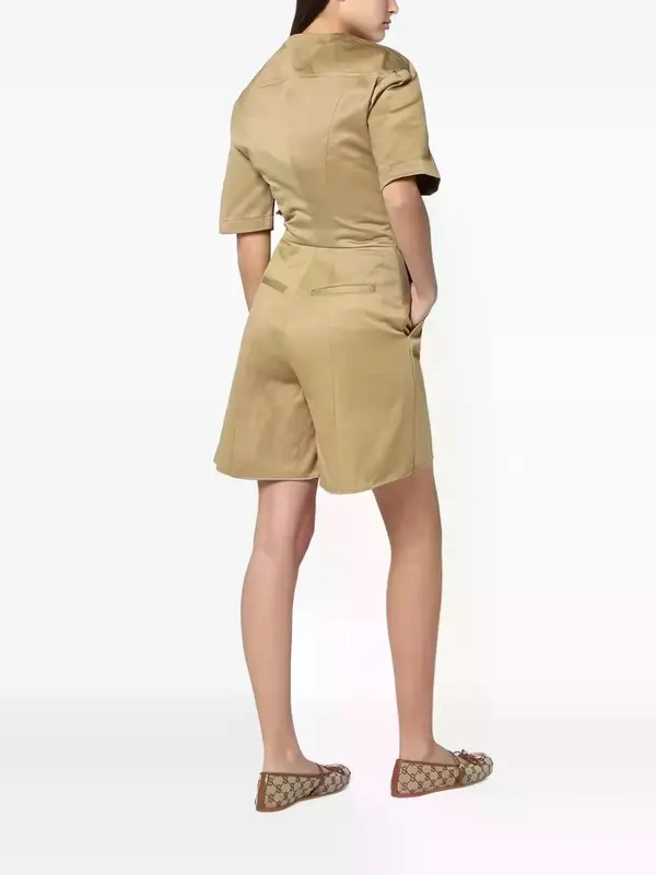 THELATEST Cotton Playsuit With Concealed Front Fastening