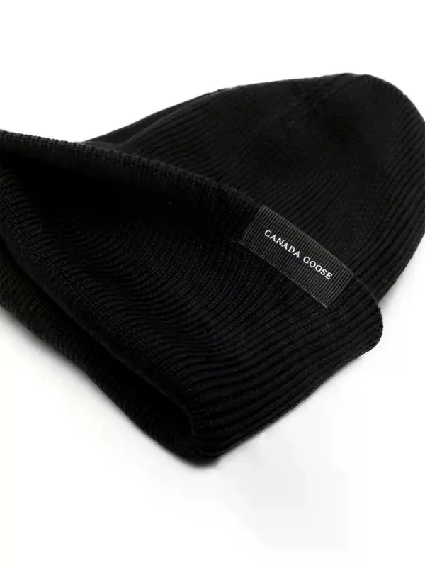 Canada Goose Ribbed-knit Wool Beanie