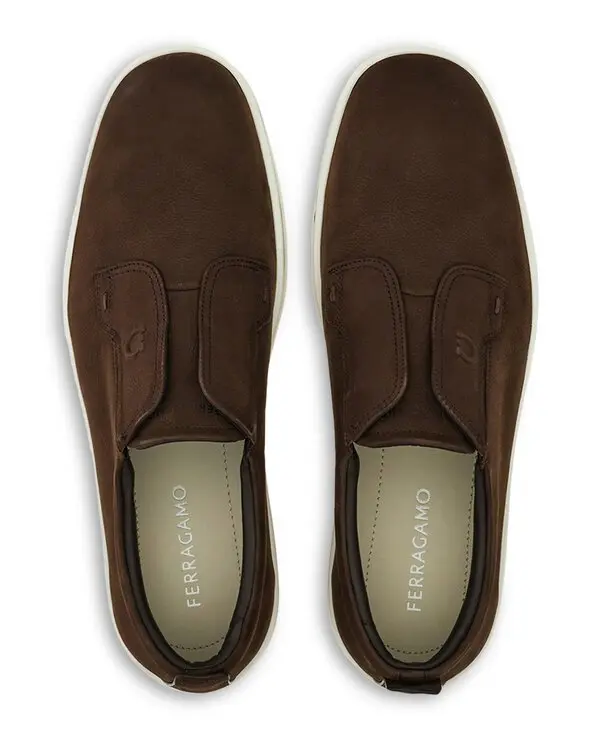 FERRAGAMO Alfiecr Slip-on Sneakers - Bark