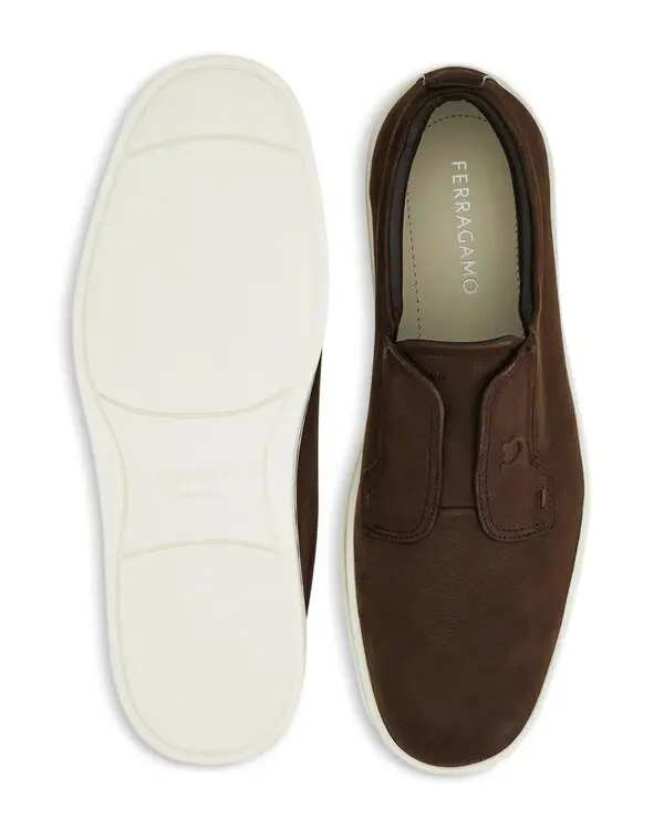 FERRAGAMO Alfiecr Slip-on Sneakers - Bark