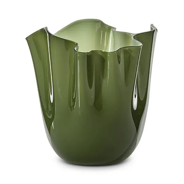 VENINI Fazzoletto Vase 42 Oz - Appl Green