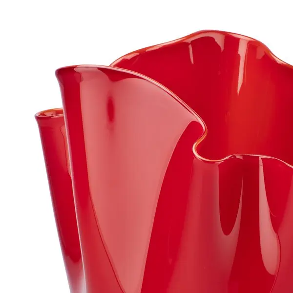 VENINI Fazzoletto Vase 42 Oz - Red