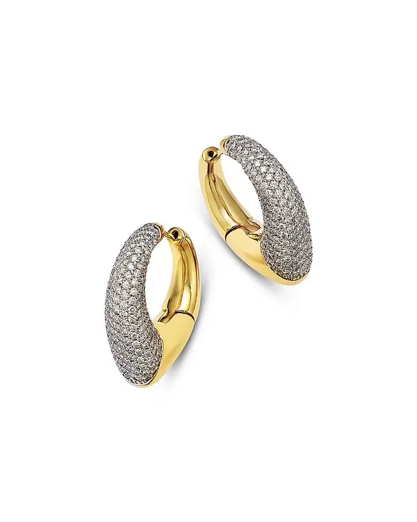 Bloomingdale'S Diamond Pave Hoop Earrings, 2.0 Tcw - Gold