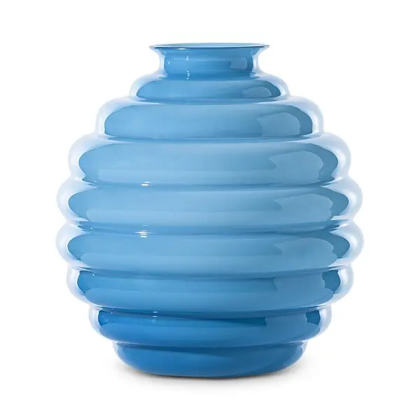 VENINI Deco Vase 64 Oz - Aquamarine