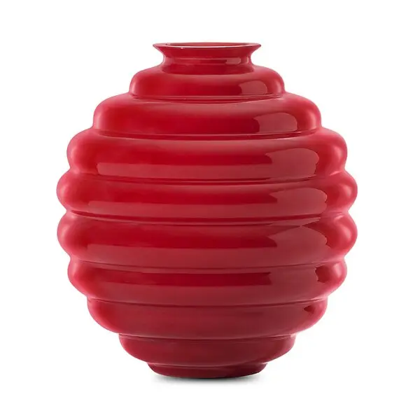 VENINI Deco Vase 64 Oz - Red