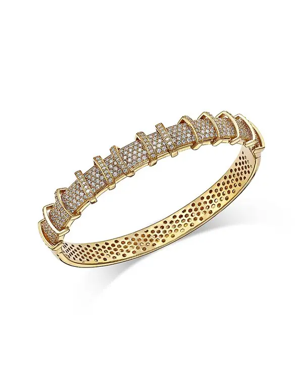 Bloomingdale'S Diamond Bangle Bracelet In 14k Yellow 2.65 Tcw - Gold