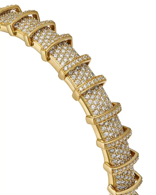 Bloomingdale'S Diamond Bangle Bracelet In 14k Yellow 2.65 Tcw