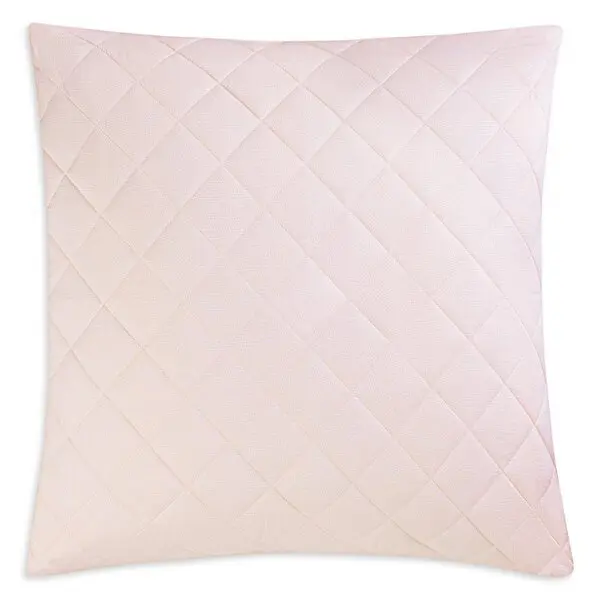 MATOUK Jasper Quilted Euro Sham - Peony
