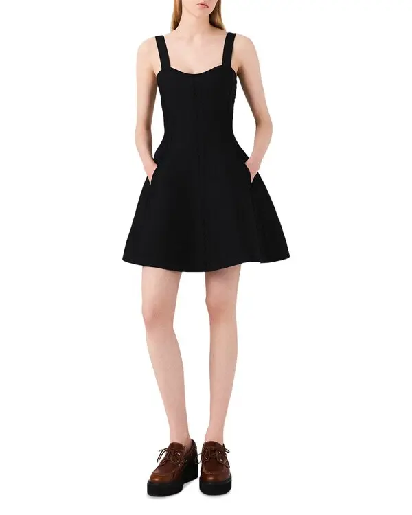 Maje Knitted Skater Dress