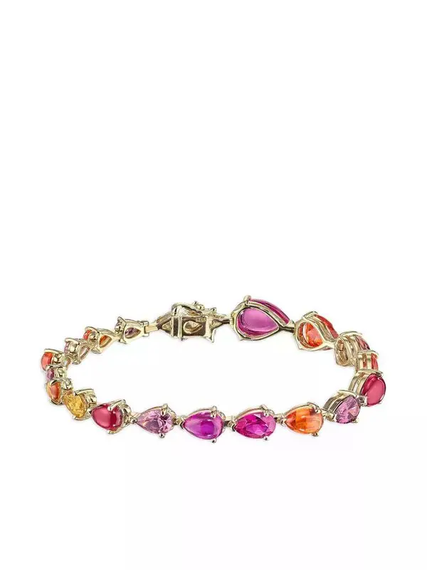 ANABELA CHAN 18k Yellow Gold Vermeil Sunset Nova Multi-stone Bracelet - Orange