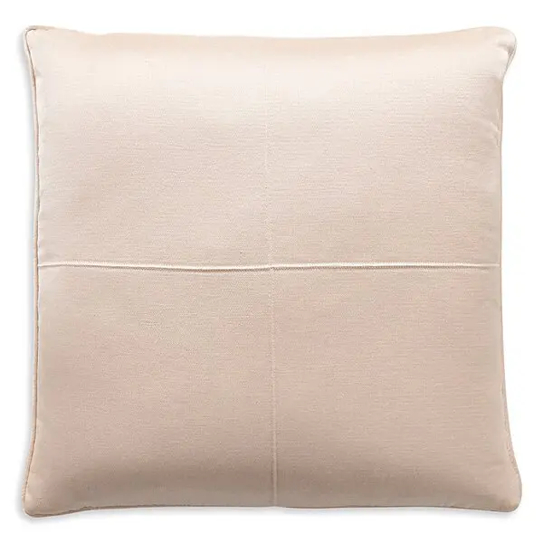 KUTNIA Kutnu Silk Road Solid Decorative Pillow, 20 X 20 - Ivory