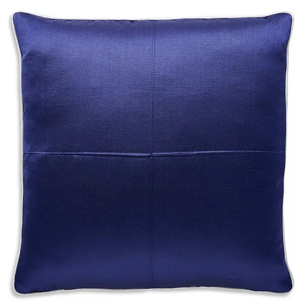 KUTNIA Kutnu Silk Road Solid Decorative Pillow, 20 X 20 - Marine