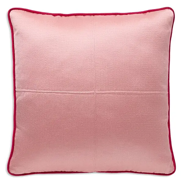 KUTNIA Kutnu Silk Road Solid Decorative Pillow, 20 X 20 - Pale Pink