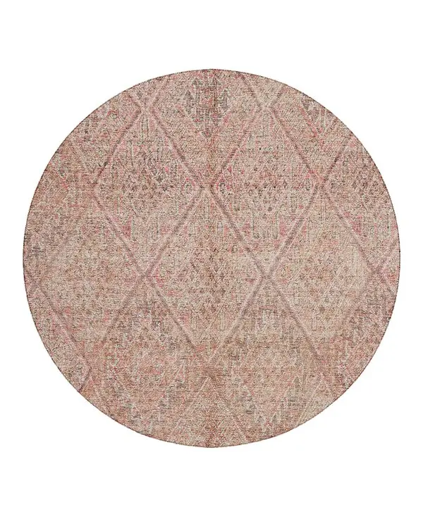 DALYN RUG COMPANY Dalyn Karaj Kj10 Round Area Rug, 8' X 8 - Pink