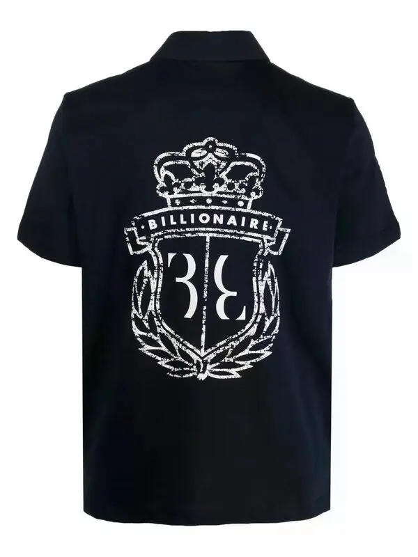 BILLIONAIRE Logo-print Cotton Polo Shirt