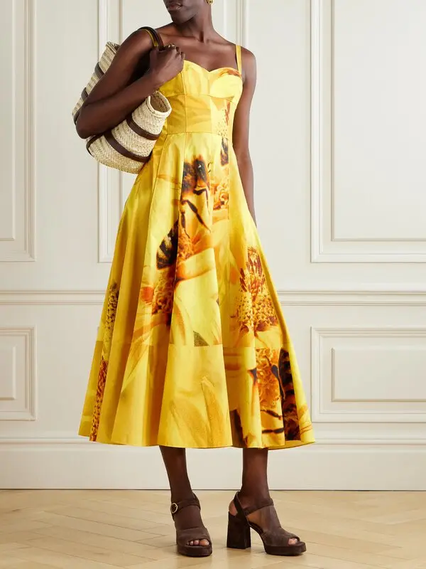 white christmas dresses Tory Burch Women's Printed Smocked Dress main image 0