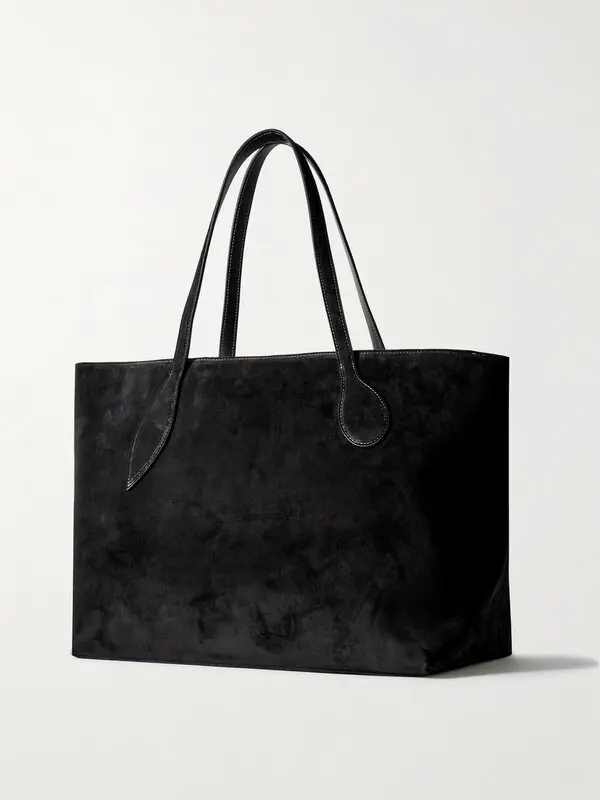 LIFFNER Mega Sprout Suede Tote - Black