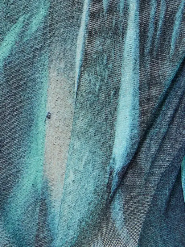 JEAN PAUL GAULTIER Printed Tulle Tank