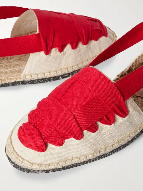 LOEFFLER RANDALL Wilson Lace-up Canvas Espadrilles