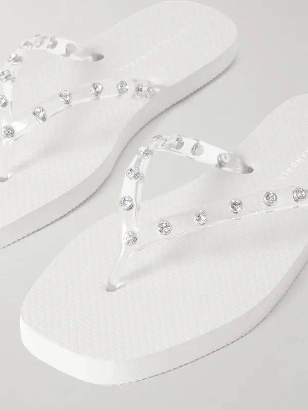 LOEFFLER RANDALL Crystal-embellished Pvc Sandals