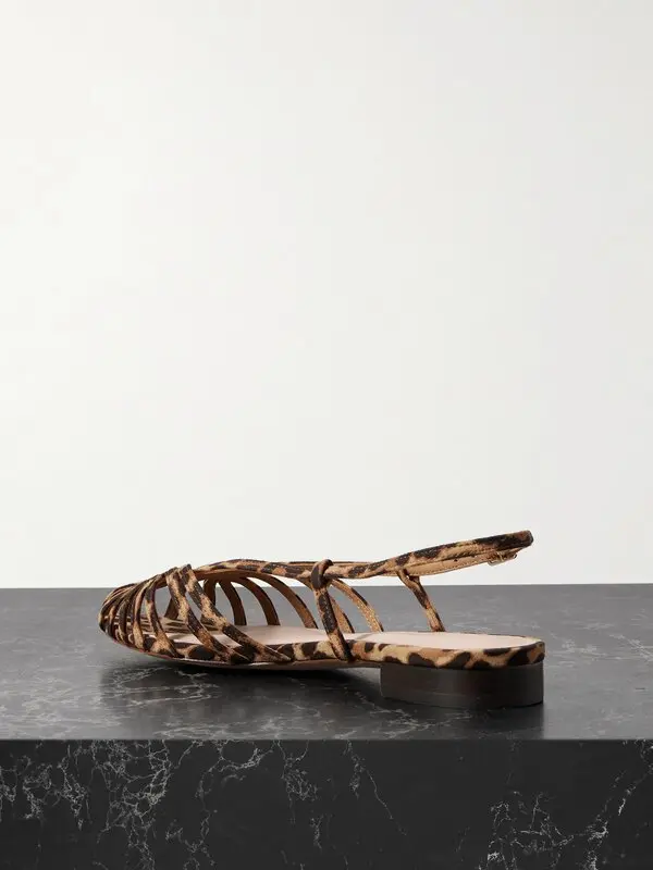 LOEFFLER RANDALL Devon Leopard-print Sandals