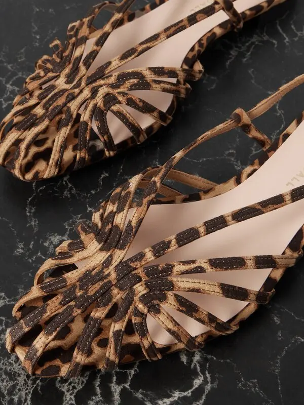 LOEFFLER RANDALL Devon Leopard-print Sandals