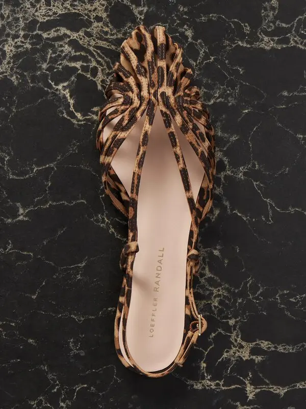 LOEFFLER RANDALL Devon Leopard-print Sandals