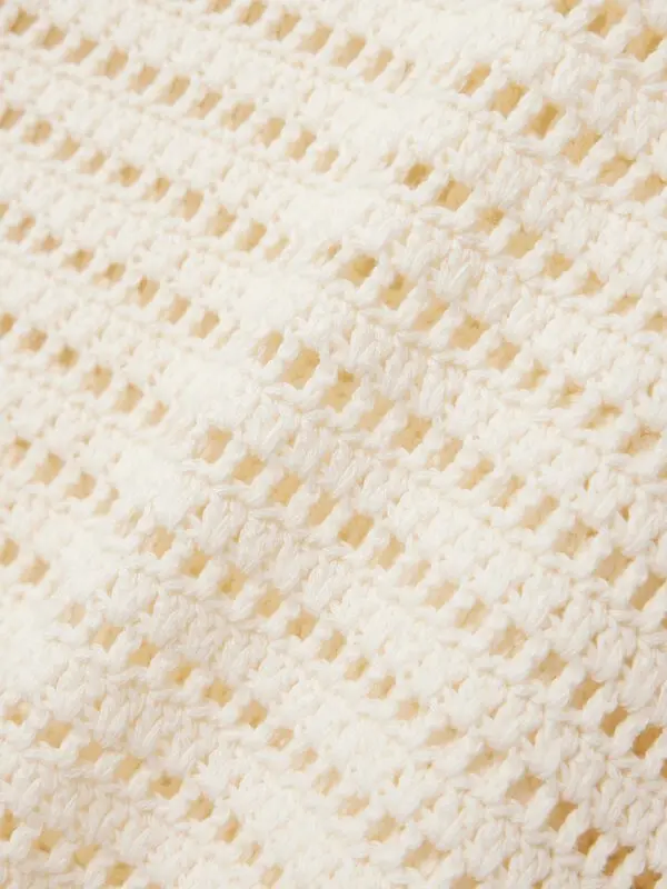 LESET Lucy Crocheted Cotton Sweater