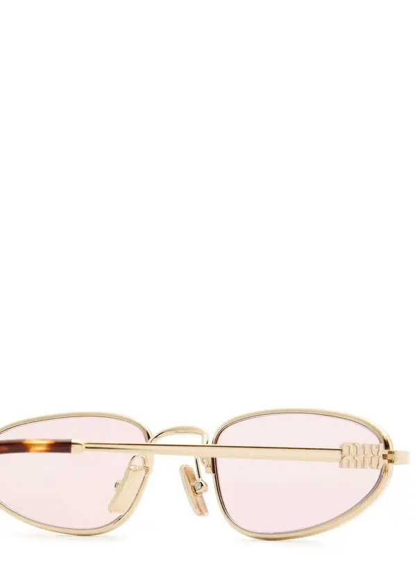 Miu Miu Narrow Oval-frame Sunglasses
