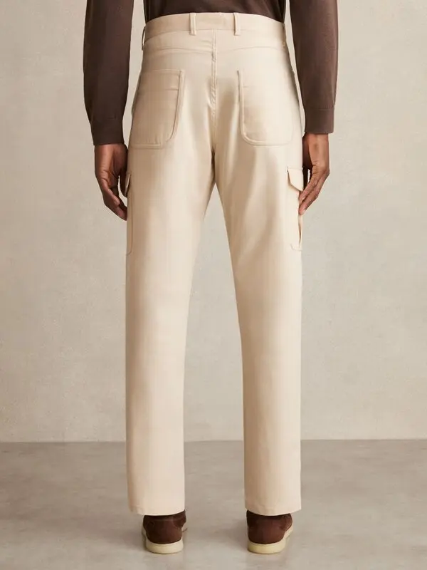 REISS Robinson Cotton-lyocell Cargo Trousers