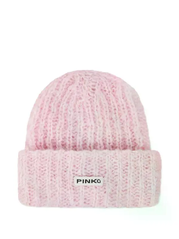 Pinko Ribbed-knit Beanie - Pink