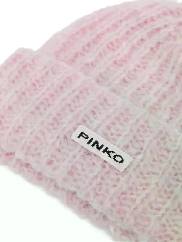 Pinko Ribbed-knit Beanie - Pink
