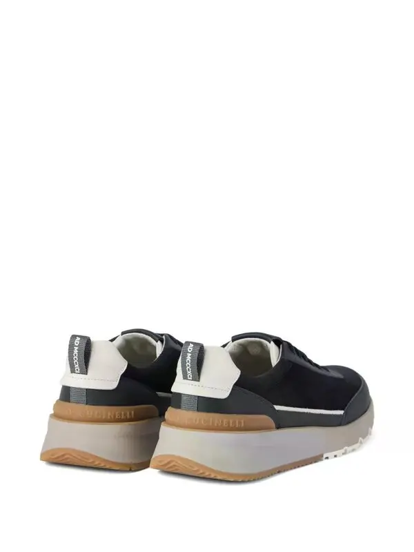 Brunello Cucinelli Lace-up Suede Sneakers - Blue