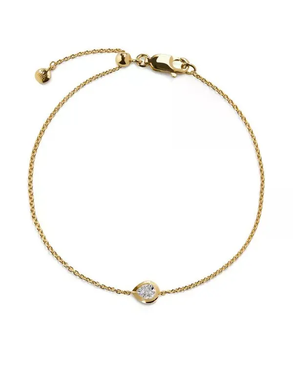 Monica Vinader Pear Diamond Bracelet - Gold