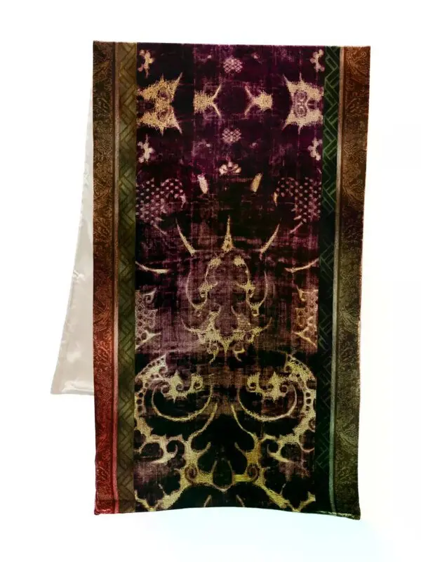 PIERRE-LOUIS MASCIA Kanadas Damask-pattern Scarf - Purple
