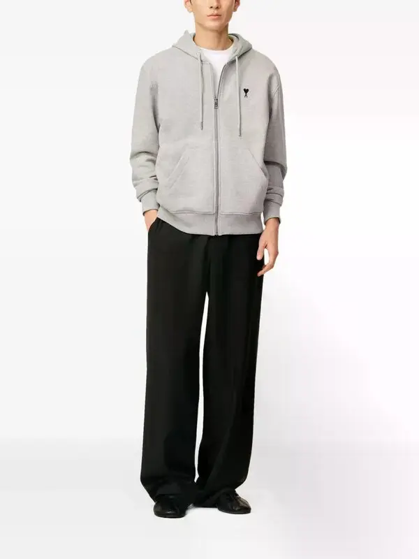 AMI Paris De Coeur Zip-fastening Hoodie
