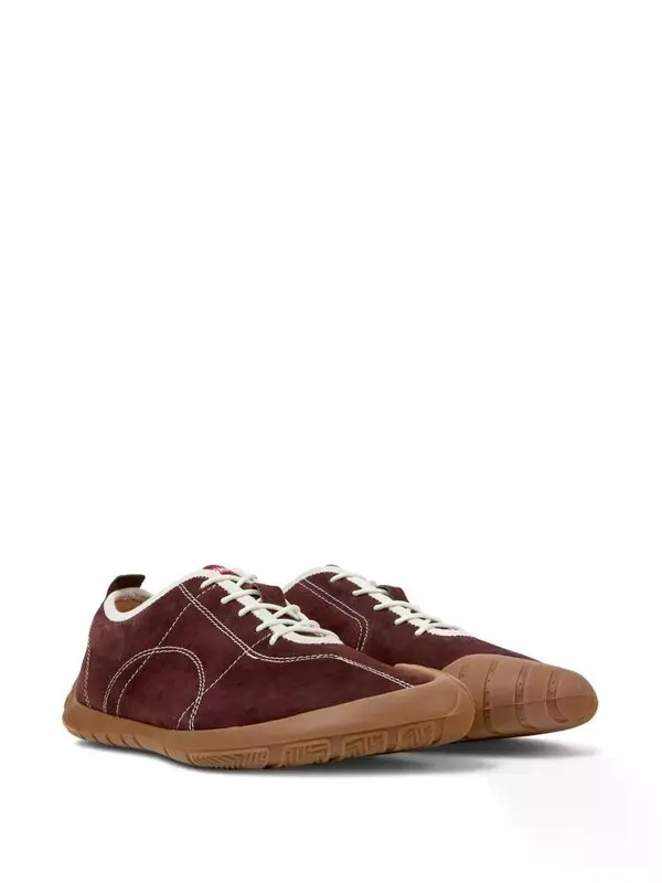 Camper Peu Path Lace-up Suede Sneakers - Red