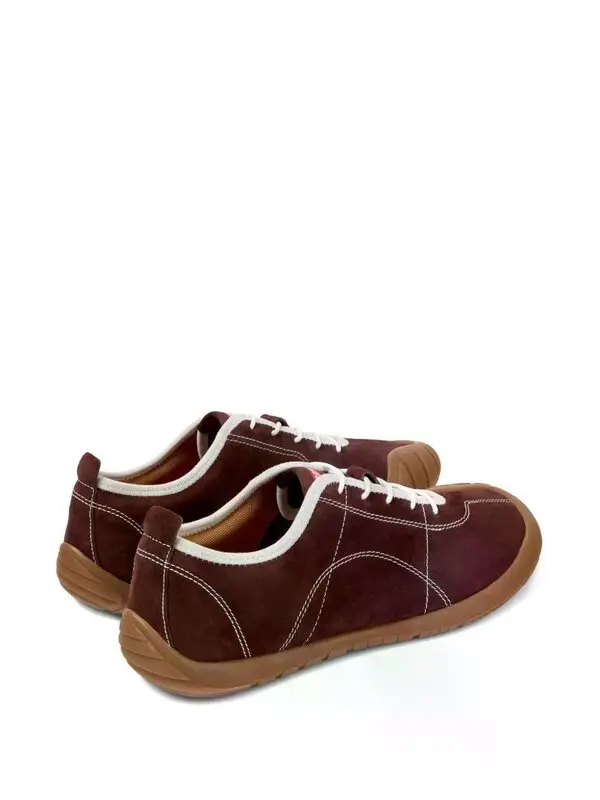 Camper Peu Path Lace-up Suede Sneakers - Red