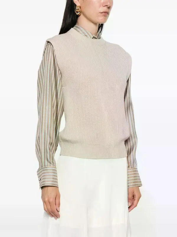 Brunello Cucinelli Ribbed Sleeveless Sweater