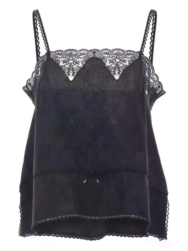 Chloé Lace-detail V-neck Top