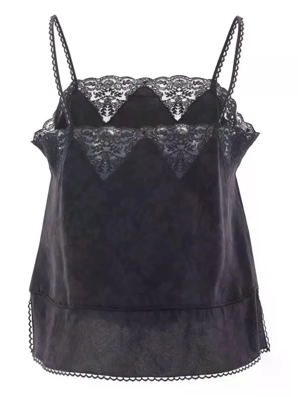 Chloé Lace-detail V-neck Top