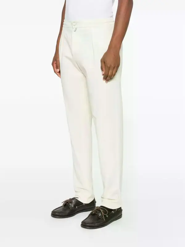 Kiton Pleat-detail Trousers - Neutrals
