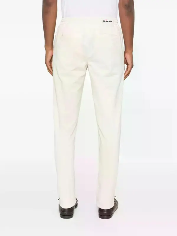 Kiton Pleat-detail Trousers - Neutrals