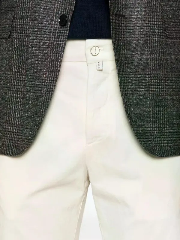 Kiton Pleat-detail Trousers - Neutrals
